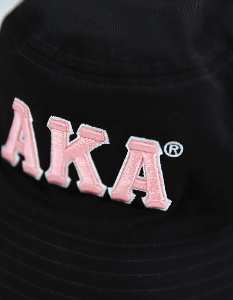Alpha Kappa Alpha Reversible Bucket Hat – Black Collection Apparel