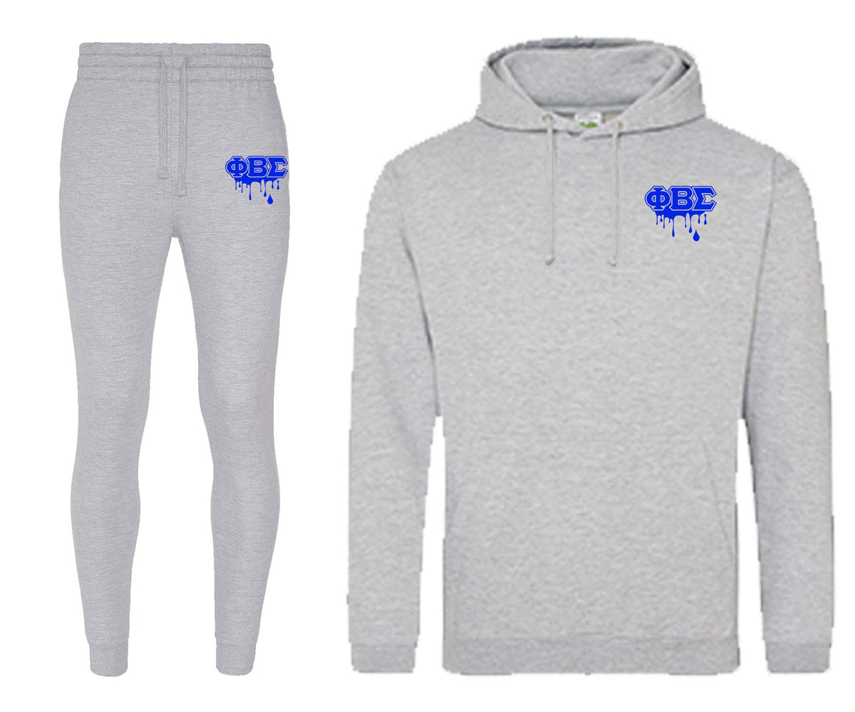 Phi Beta Sigma Drip Sweatsuit (Grey) – Black Collection Apparel
