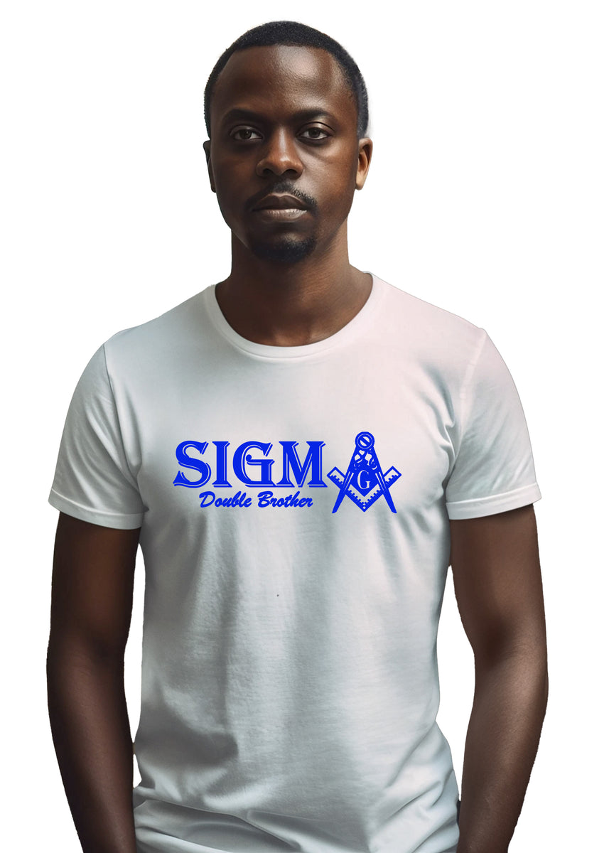 Sigma Double Brother White T-Shirt – Black Collection Apparel