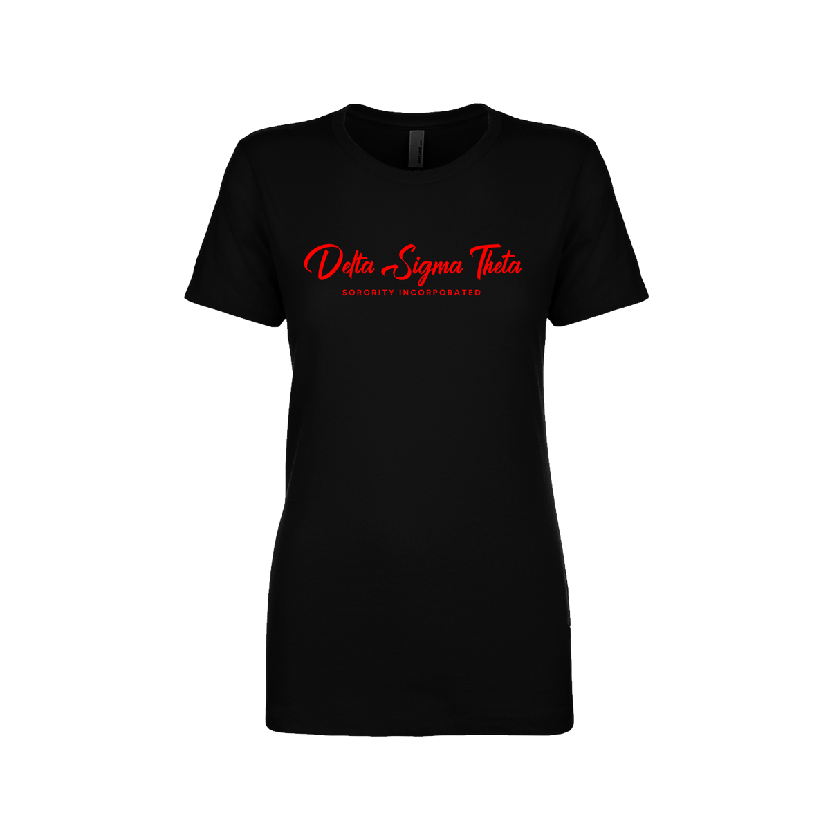 Delta Sigma Theta Script Font T-Shirt – Black Collection Apparel