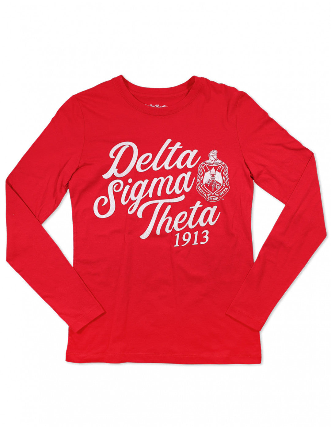 Delta Sigma Theta Long Sleeve Shield T-Shirt – Black Collection Apparel