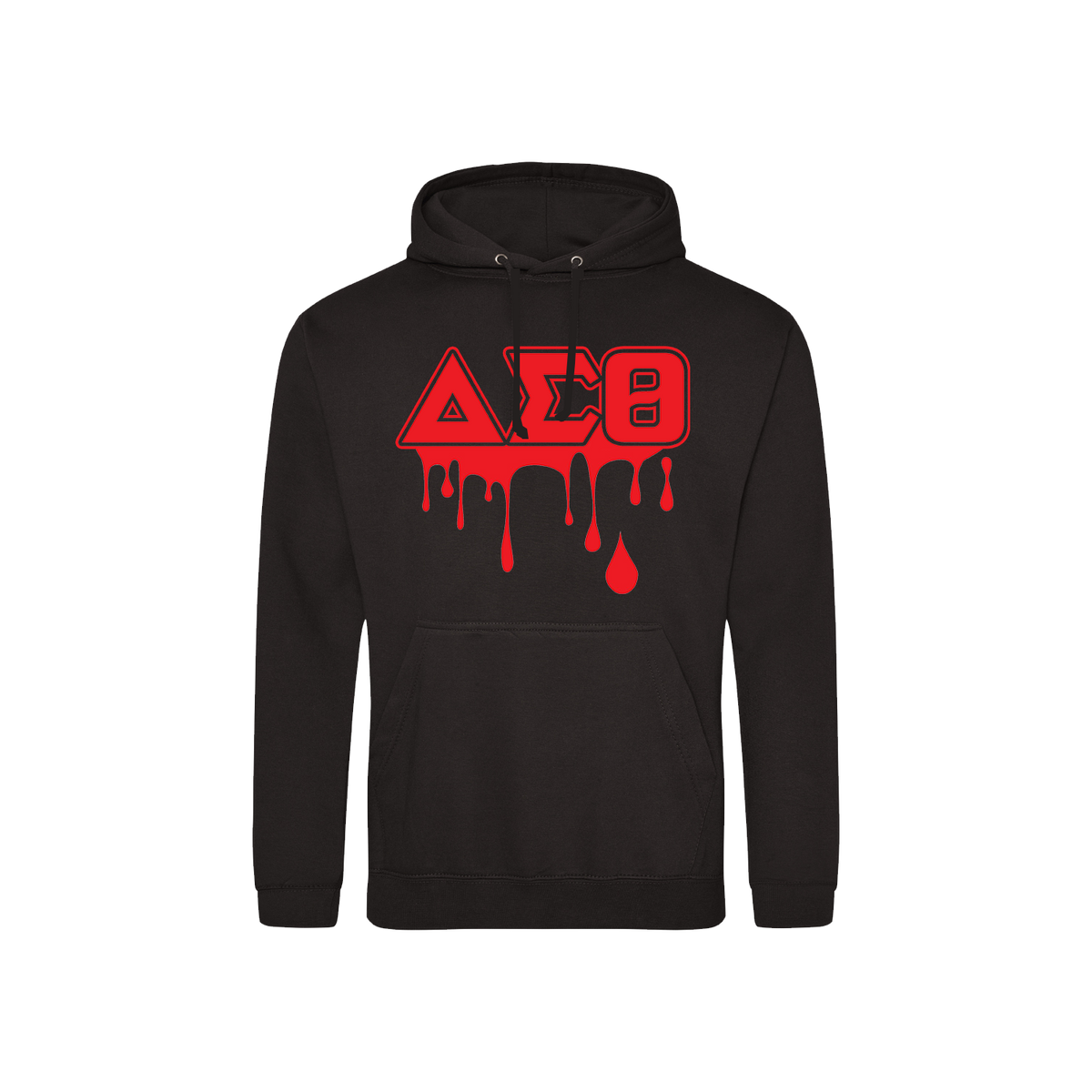 Delta Sigma Theta Drip Hoodie – Black Collection Apparel