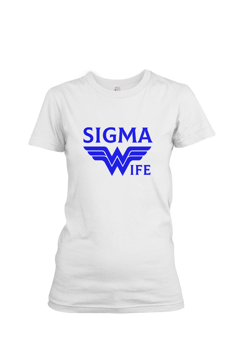 PBS Crew Neck Sigma Wife T-Shirts – Black Collection Apparel