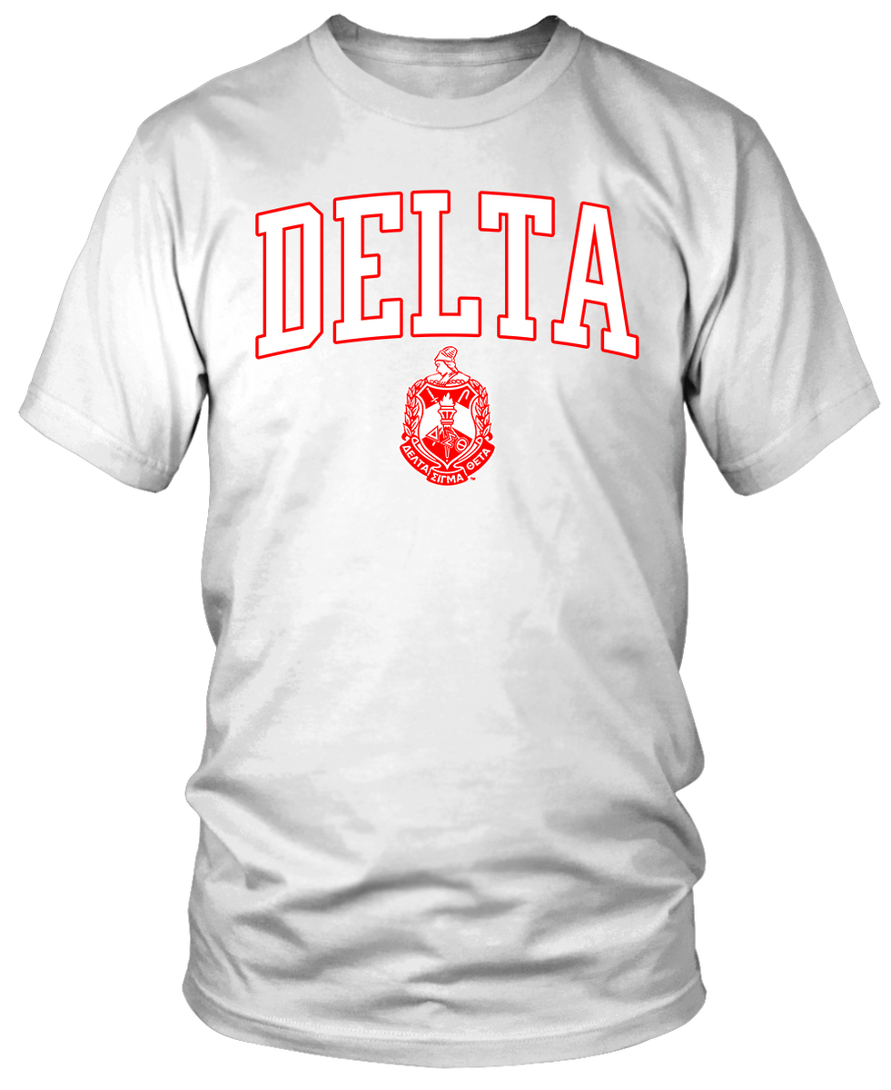 Varsity Delta With Shield – Black Collection Apparel