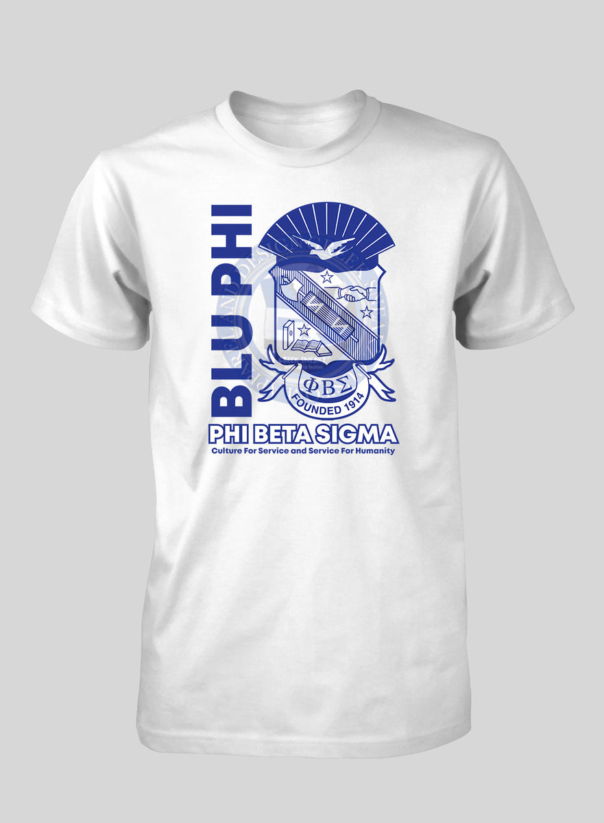 Phi Beta Sigma BLU PHI Badge – Black Collection Apparel